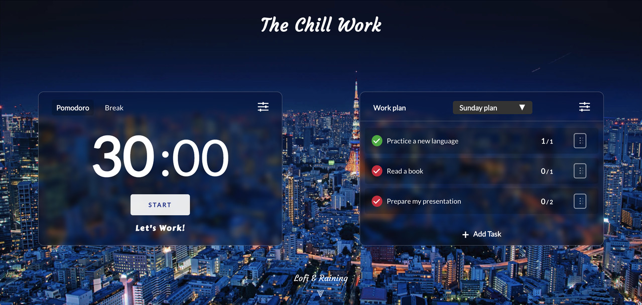 The Chill Work - Boost your productivity in a chill way